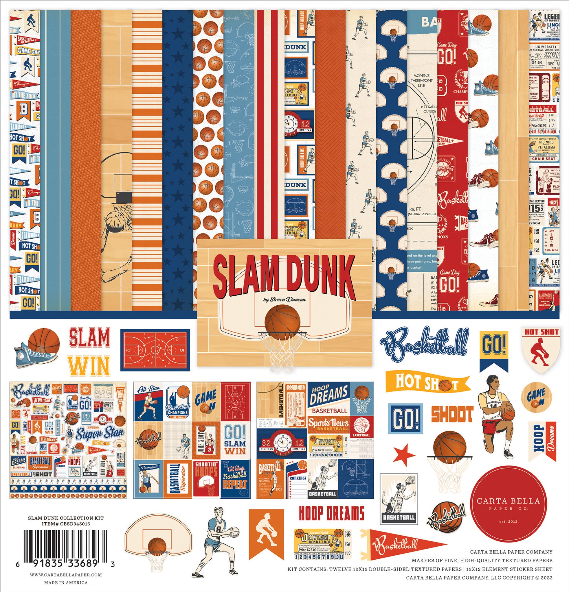 Slam Dunk – Custom Scrapbook Design